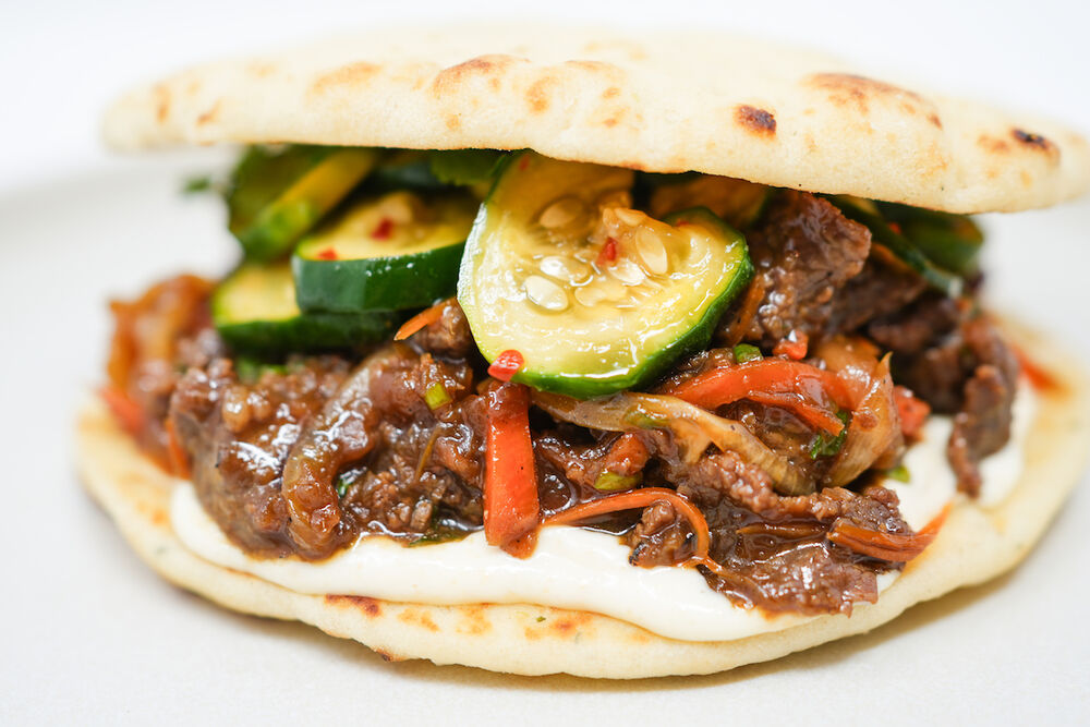 Beef Bulgogi Sandwich with Spicy Marinated Cucumbers Recipe | The Feedfeed