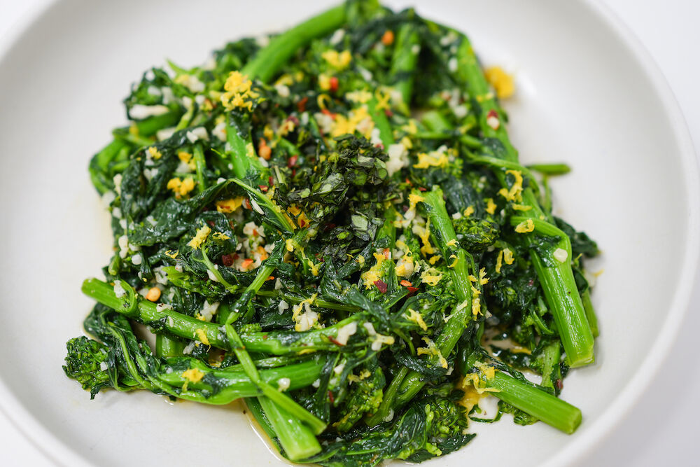 Spicy Garlic Rapini (Broccoli Rabe) Recipe | The Feedfeed