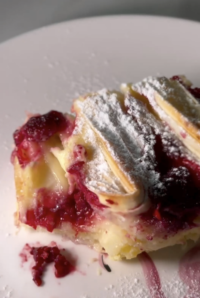 Raspberry Phyllo Yogurt Pie Recipe | The Feedfeed