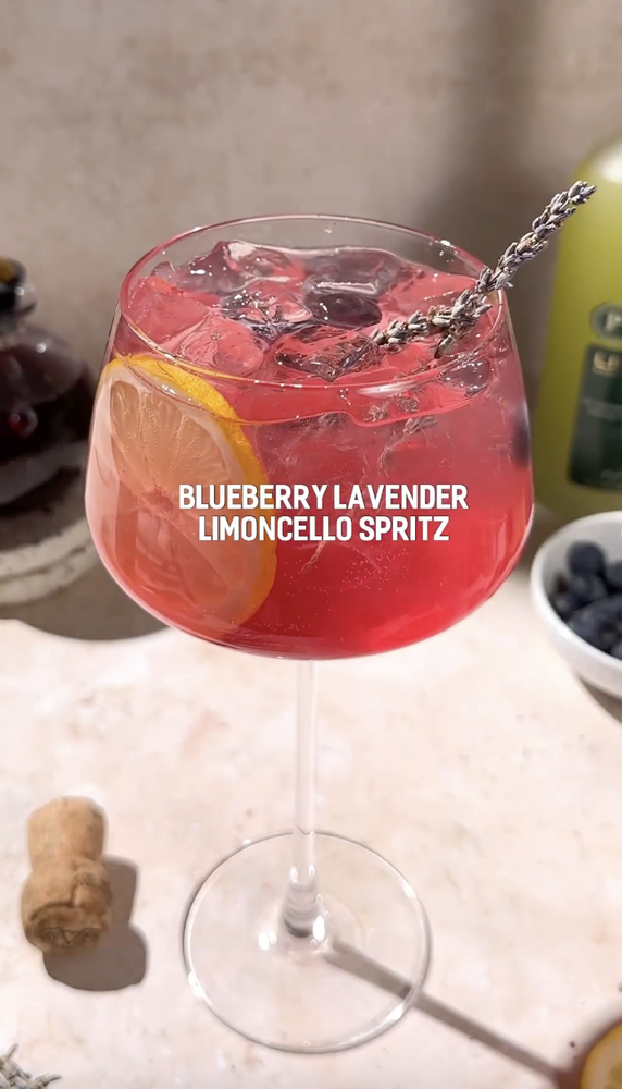 Blueberry Lavender Limoncello Spritz Recipe | The Feedfeed
