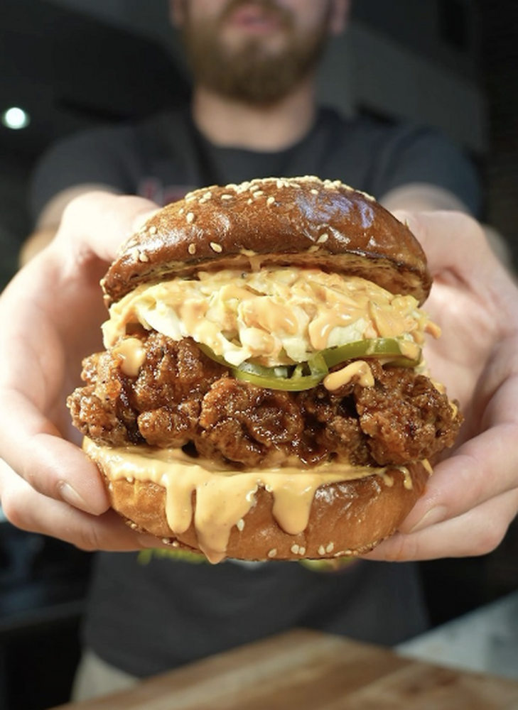 Honey Sriracha Chicken Sandwich Recipe | The Feedfeed