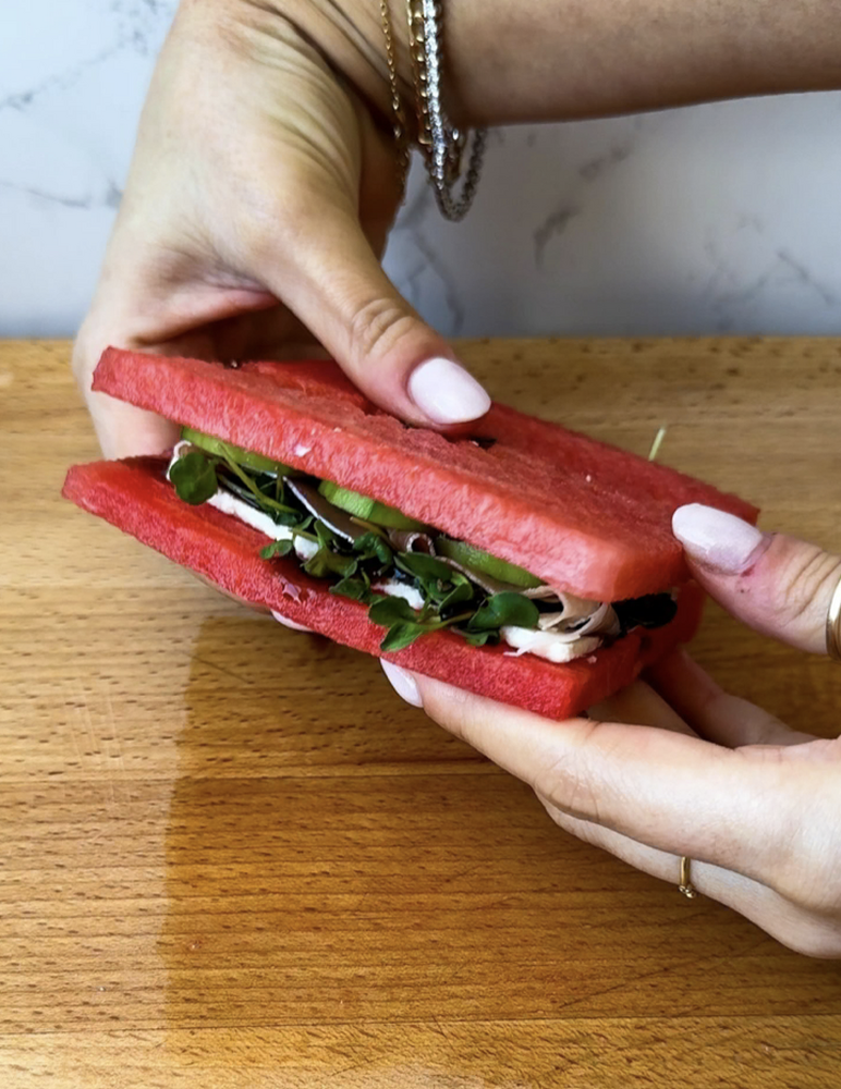 Watermelon & Feta Sandwich Recipe | The Feedfeed