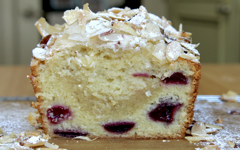 Croissant Cherry Almond Cake Recipe | The Feedfeed