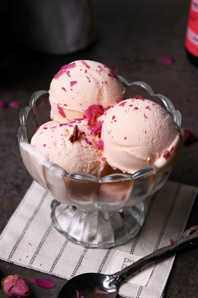 Rose Ice Cream Recipe | The Feedfeed
