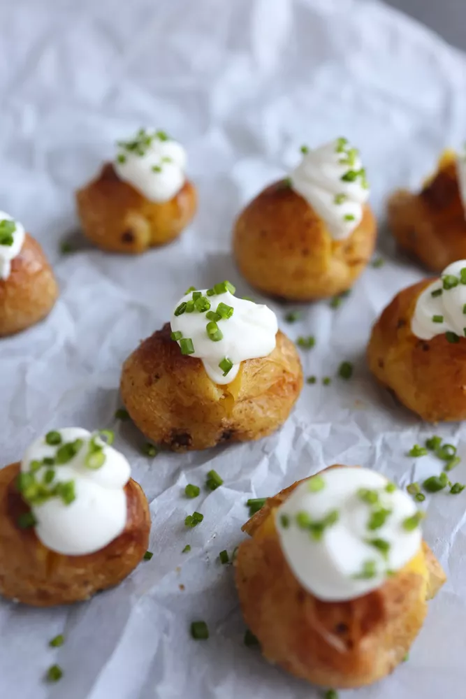 Mini Baked Potatoes Recipe | The Feedfeed
