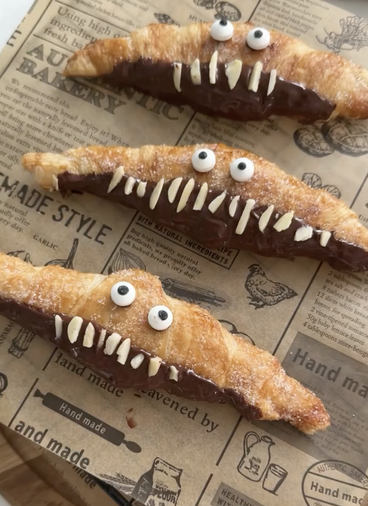 Flat Croissant Monster – Easy Halloween Puff Pastry Treat Recipe | The ...