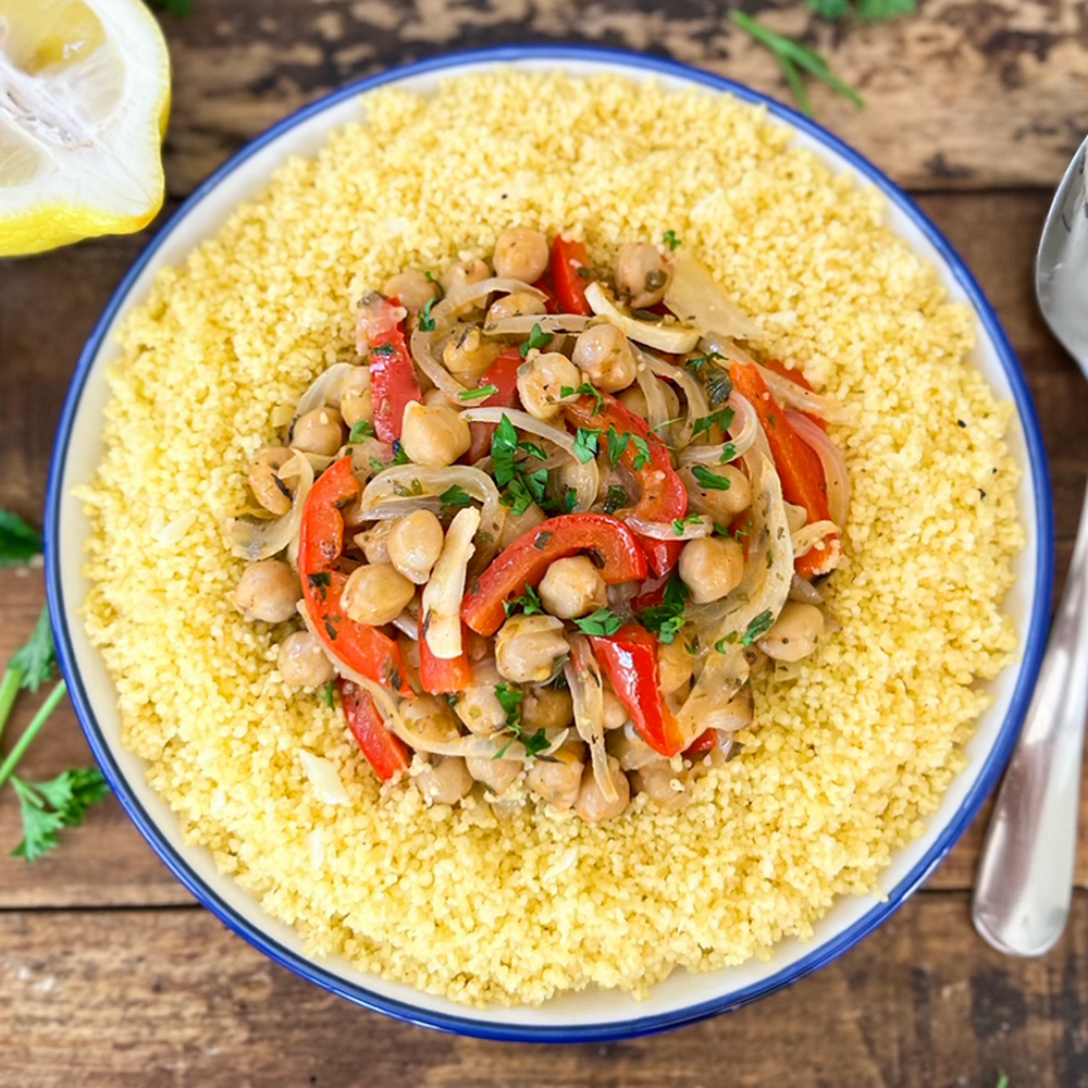 Mediterranean Garlic Couscous | HEALTHY & Delicious 20 Minute Recipe ...