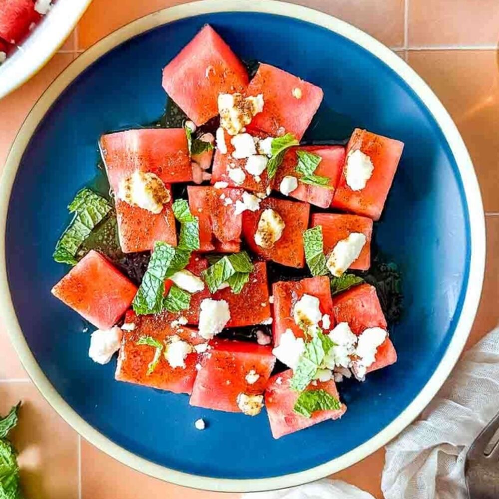 Watermelon salad - two cloves kitchen Recipe | The Feedfeed