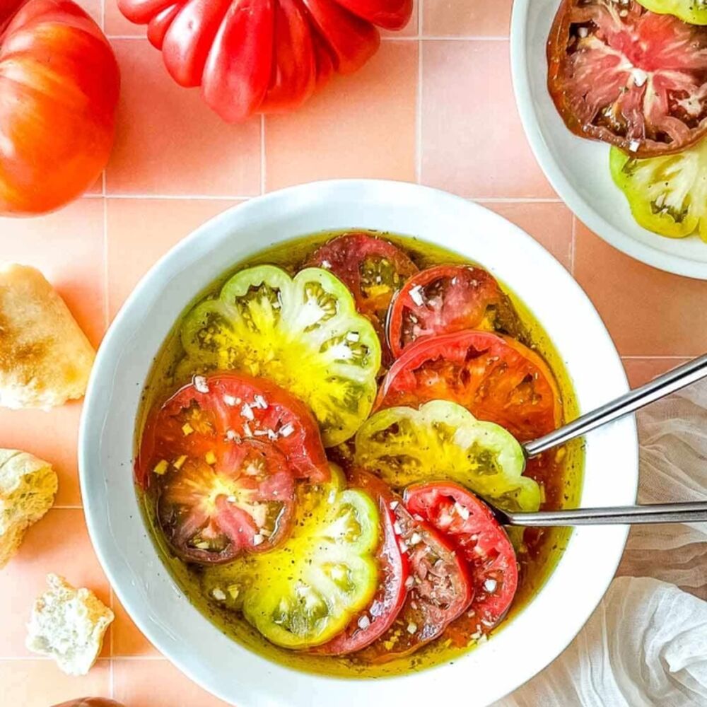Marinated tomatoes - two cloves kitchen Recipe | The Feedfeed