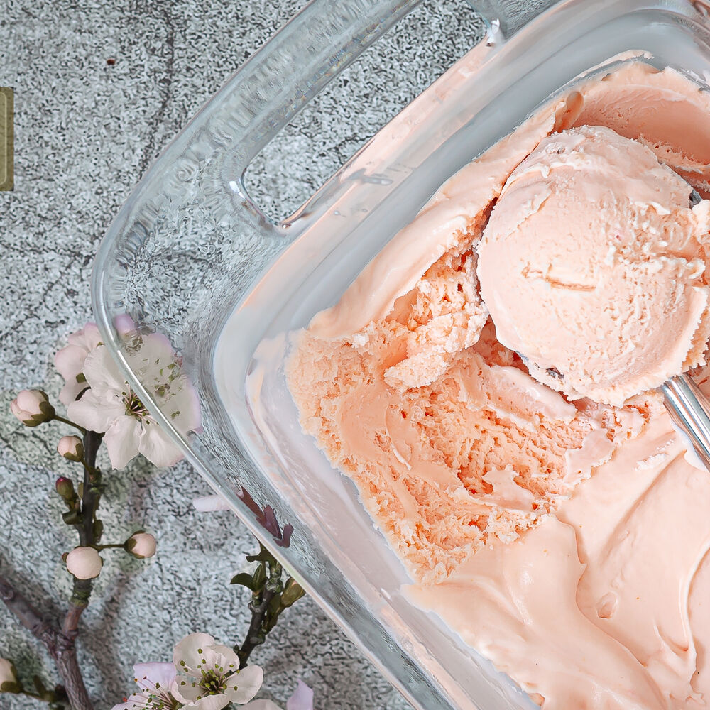 Sakura Ice Cream Recipe - cherry Blossoms Recipe | The Feedfeed