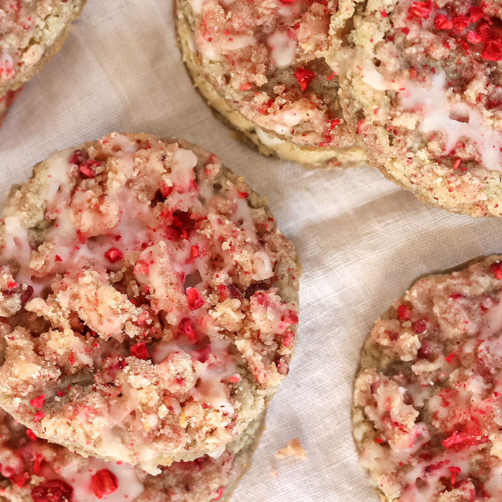 Raspberry Lemon Crumble Cookies Recipe | The Feedfeed