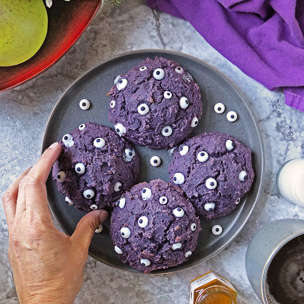 Purple Sweet Potato Muffin Tops Recipe | The Feedfeed