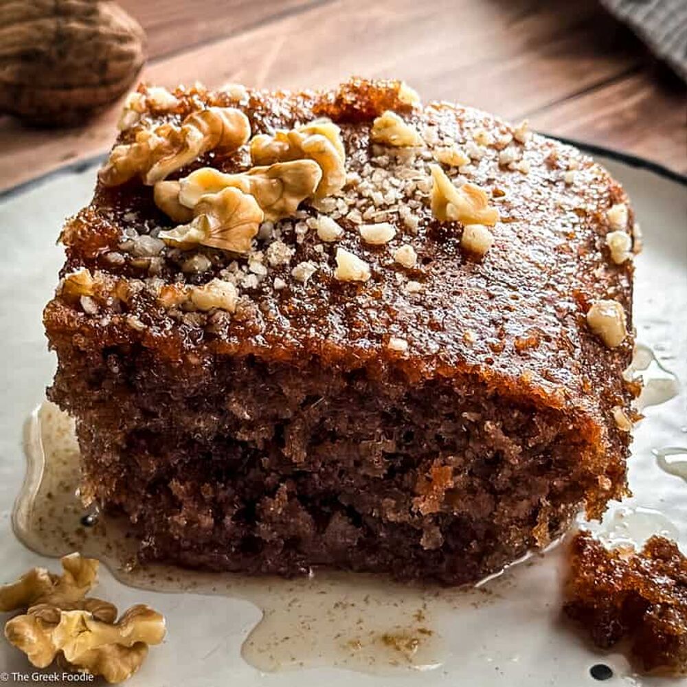 Karidopita-Greek Walnut Cake Recipe | The Feedfeed