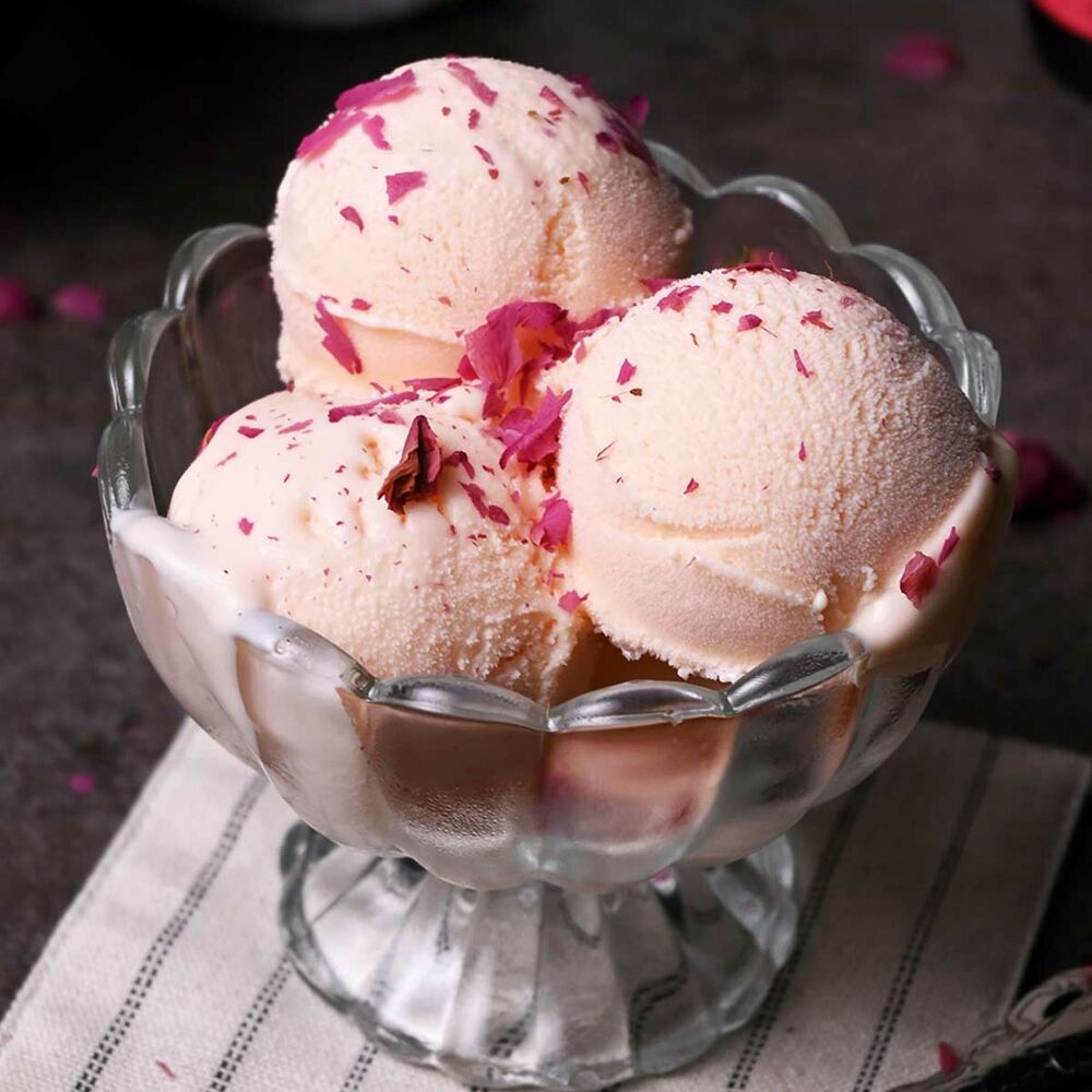 Rose Ice Cream Recipe | The Feedfeed