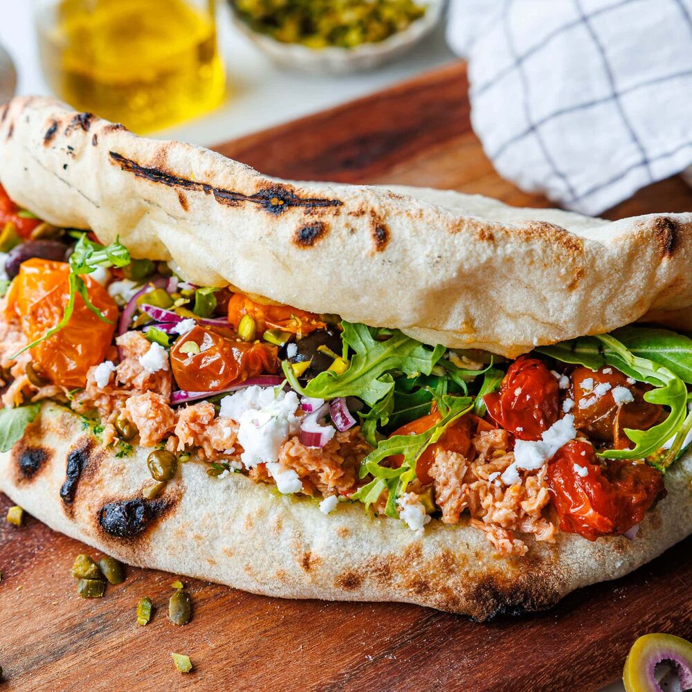 Veganes Pizza-Sandwich – Panuozzo Recipe | The Feedfeed