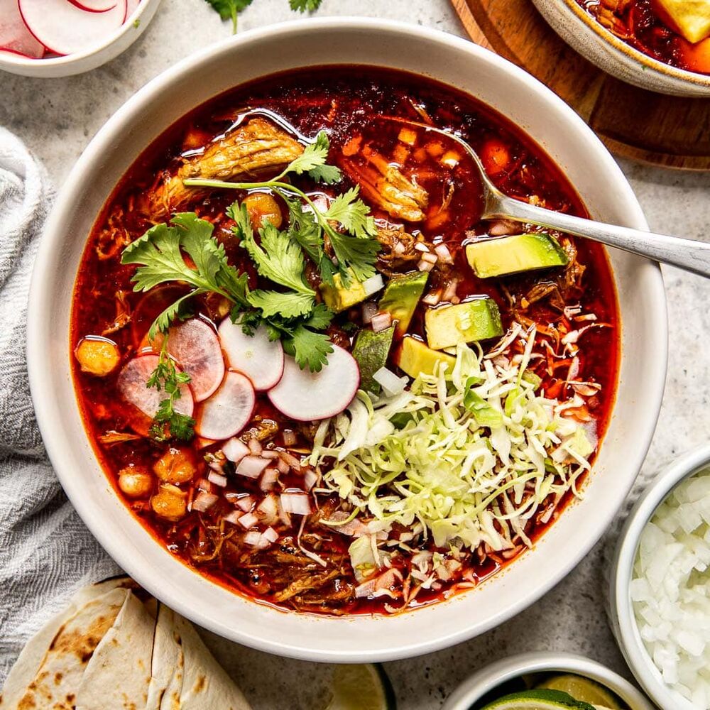 Pork Pozole Rojo (Authentic Red Pozole) Recipe | The Feedfeed