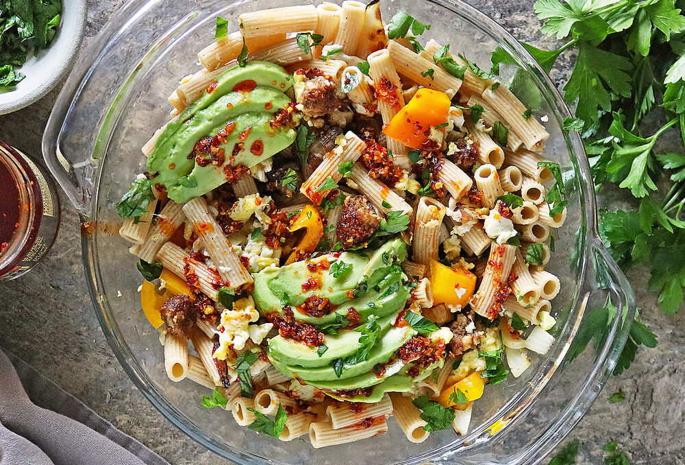 Easy High Protein Breakfast Pasta Recipe | The Feedfeed