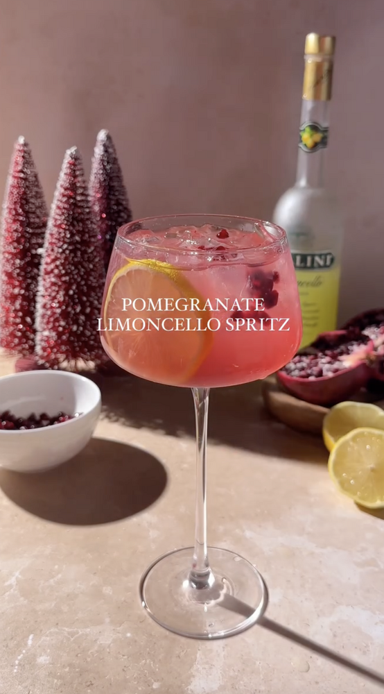 Pomegranate Limoncello Spritz Recipe | The Feedfeed
