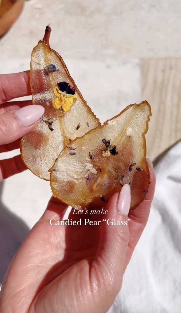 Candied Pear Slices Recipe | The Feedfeed