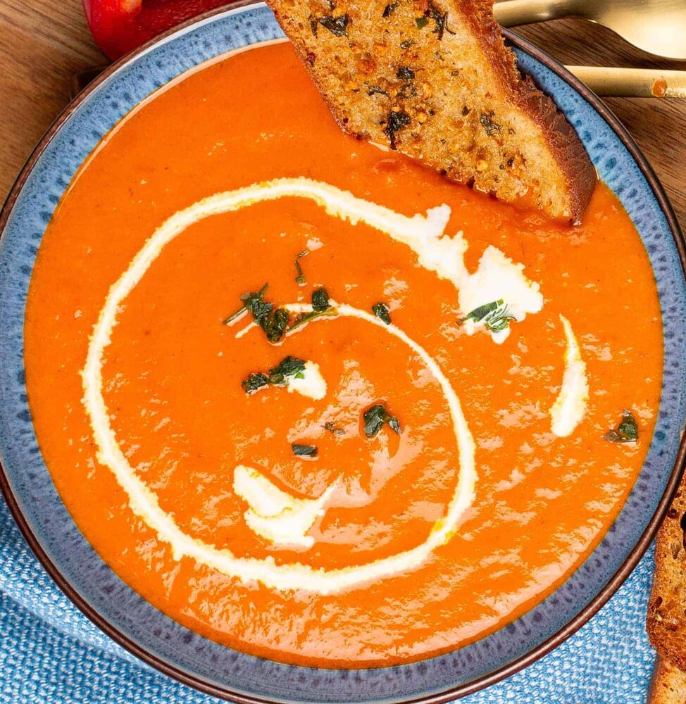 Roasted Red Pepper Gouda Soup Recipe | The Feedfeed