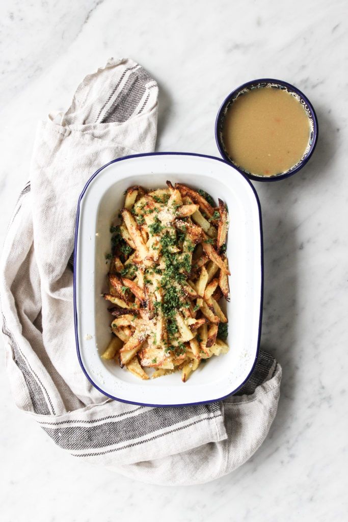 Vegan parmesan fries poutine - dear kitchen! Recipe | The Feedfeed