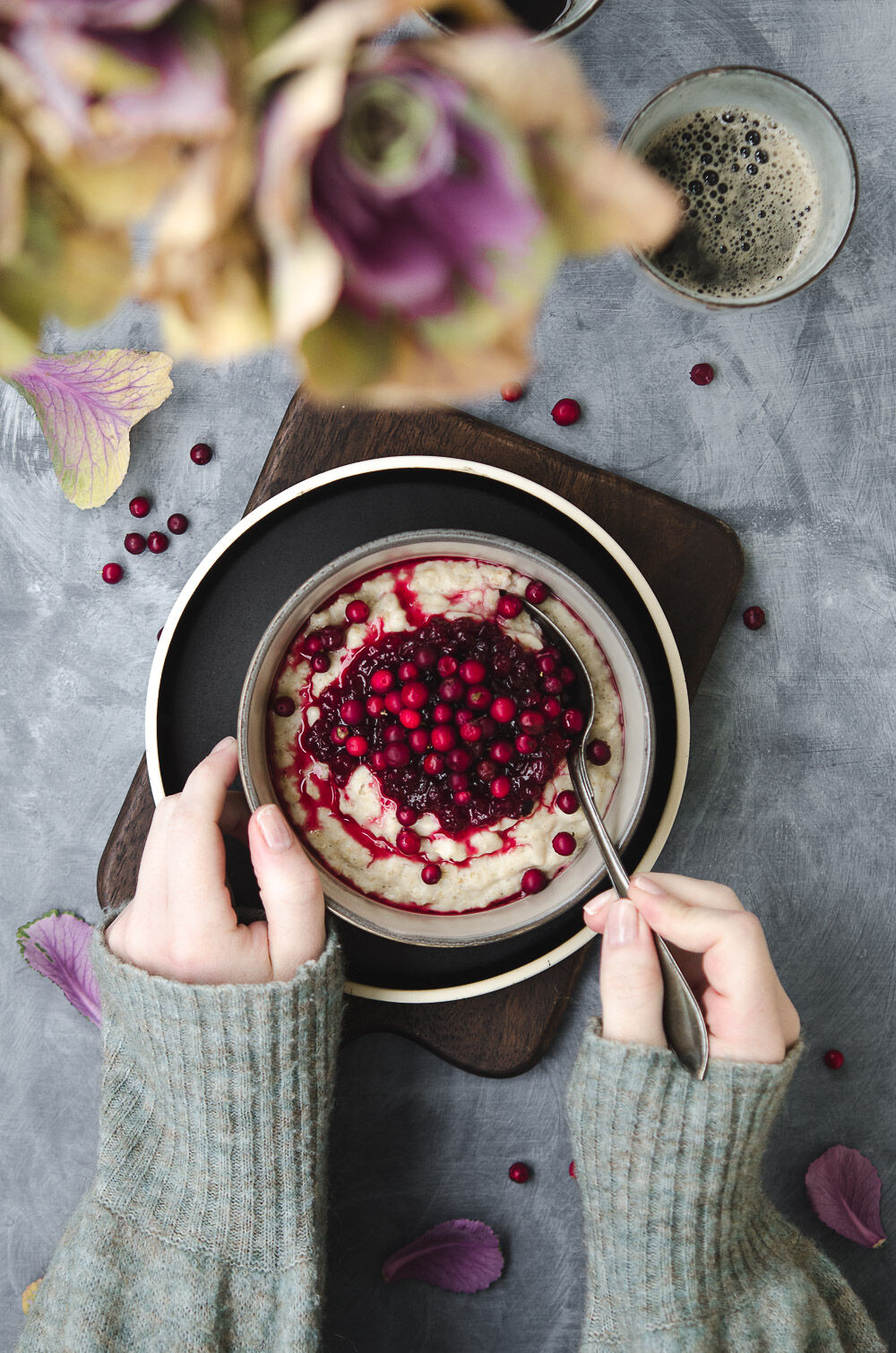 Oatmeal porridge with lingonberry jam - my nordic kitchen Recipe | The ...