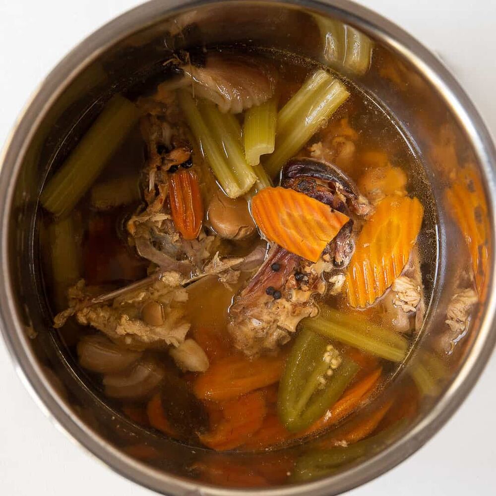 Instant pot turkey bone broth Recipe | The Feedfeed