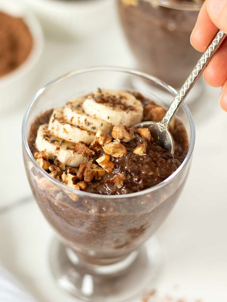 Carob Chia Pudding Recipe | The Feedfeed