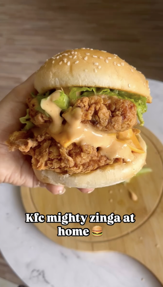 Copycat KFC Zinger Chicken Burger Recipe Recipe | The Feedfeed