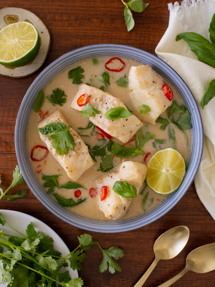 Coconut Milk Poached Cod Recipe | The Feedfeed