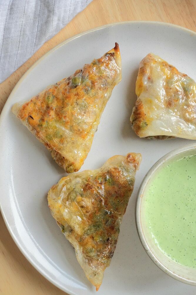 Crispy Rice Paper Samosas Recipe | The Feedfeed