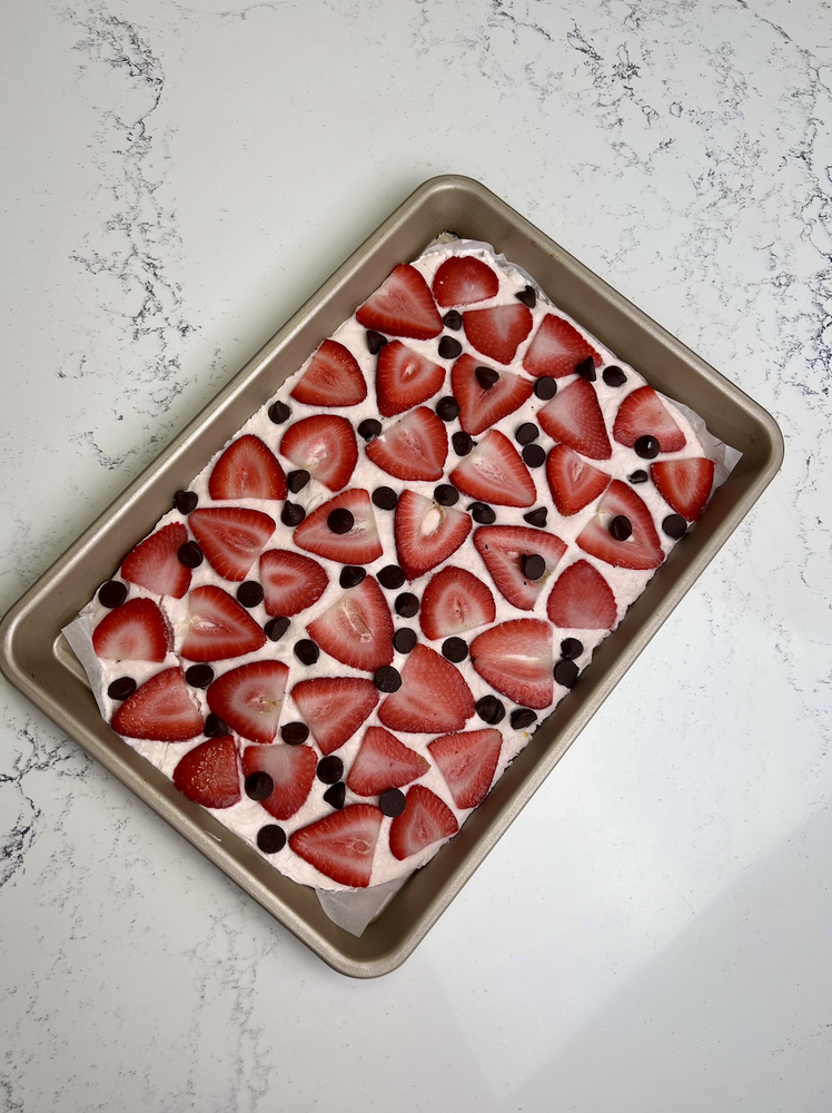 High Protein Strawberry Yogurt Bark Recipe | The Feedfeed