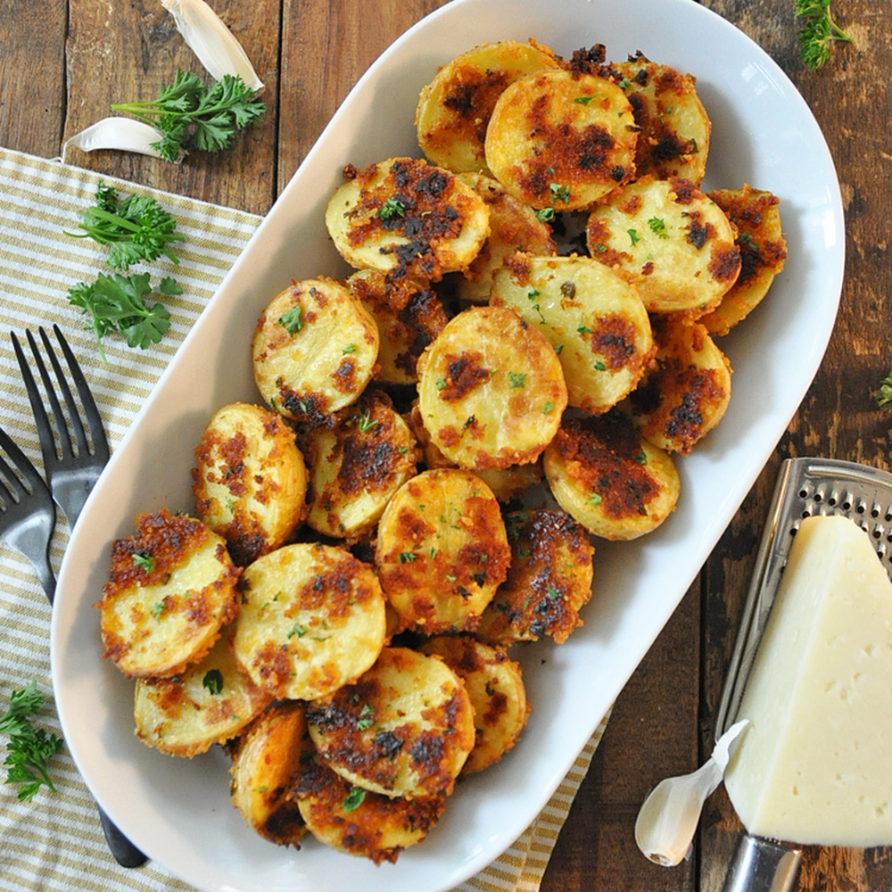 “Better than Fried” Crispy Baked Manchego Potatoes Recipe | The Feedfeed