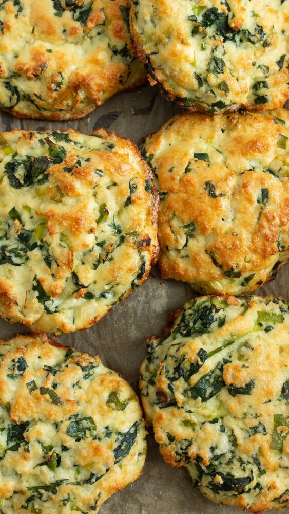High-Protein Spinach and Feta Biscuits (Gluten-Free) Recipe | The Feedfeed