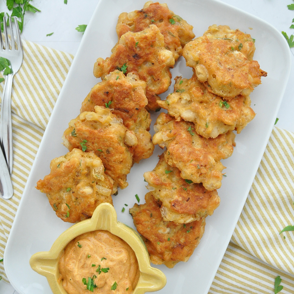 CRISPY White Bean Tuna Fritters | Possibly the BEST Fritters Ever ...