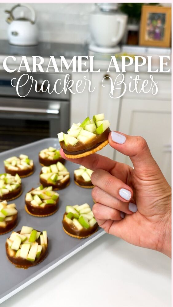 Caramel Apple Cracker Bites Recipe | The Feedfeed