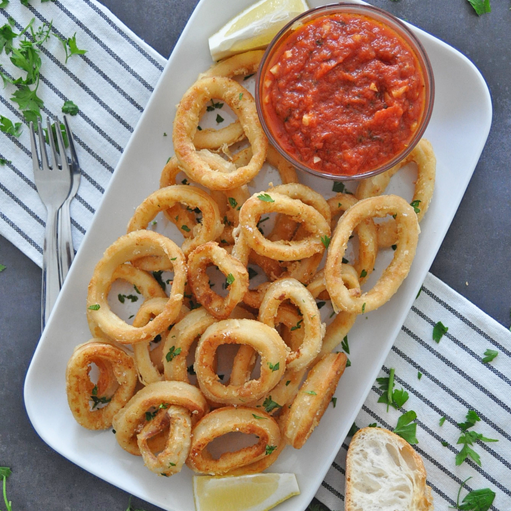 The Famous CRISPY Fried Calamari from Spain | Calamares a la Andaluza ...