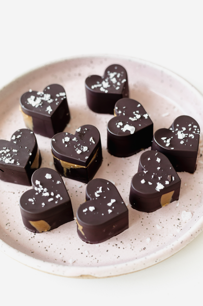 No-Bake Snickers Hearts Recipe | The Feedfeed