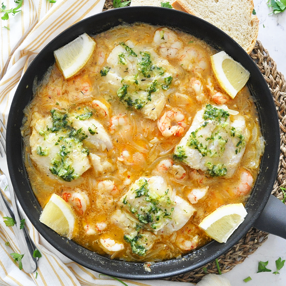 Spanish Cod and Shrimp Skillet | Packed with Flavors & EASY to Make ...