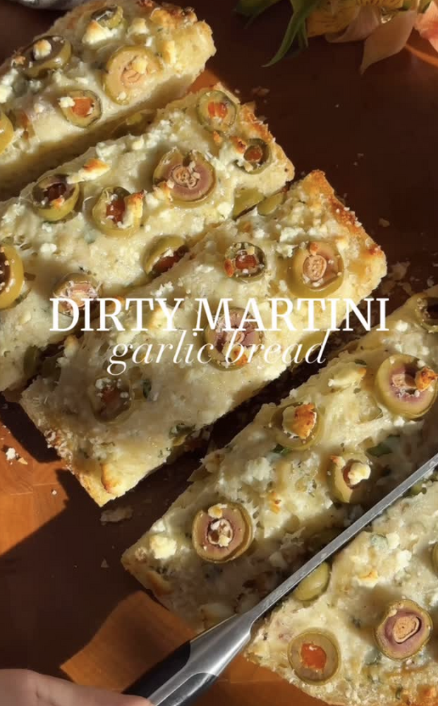 Dirty Martini Garlic Bread Recipe | The Feedfeed