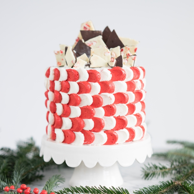 Brownie Cake with Peppermint Bark by cloudykitchen, Brooklyn, New York ...