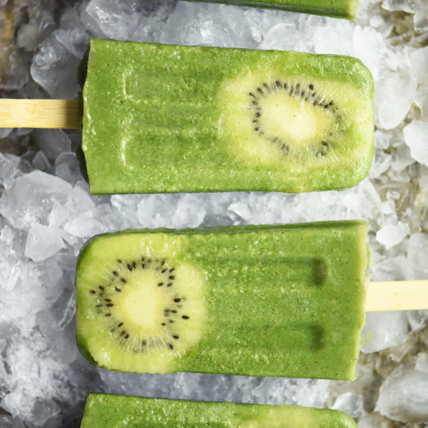 Kiwi Avocado Coconut Ice Pops by Alexis and Beth Sinclair, | The Feedfeed