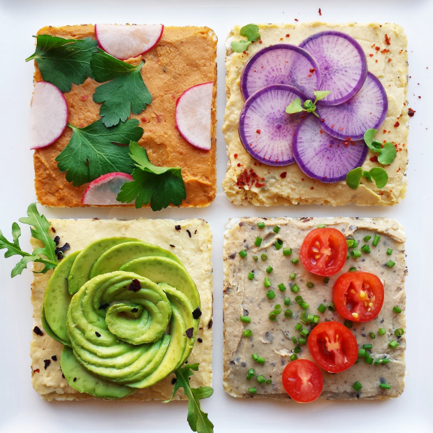 Hummus "Toast" by Christine Wong, NYC | The Feedfeed