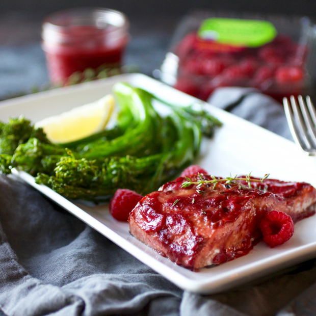 Raspberry Balsamic Glazed Salmon by Real Food RD - Stacie Hassing ...