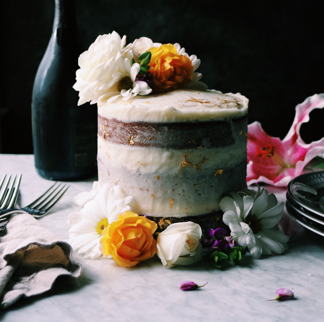 Gilded Dark Chocolate Cake by Rebecca Firth , Santa Ynez Valley ...