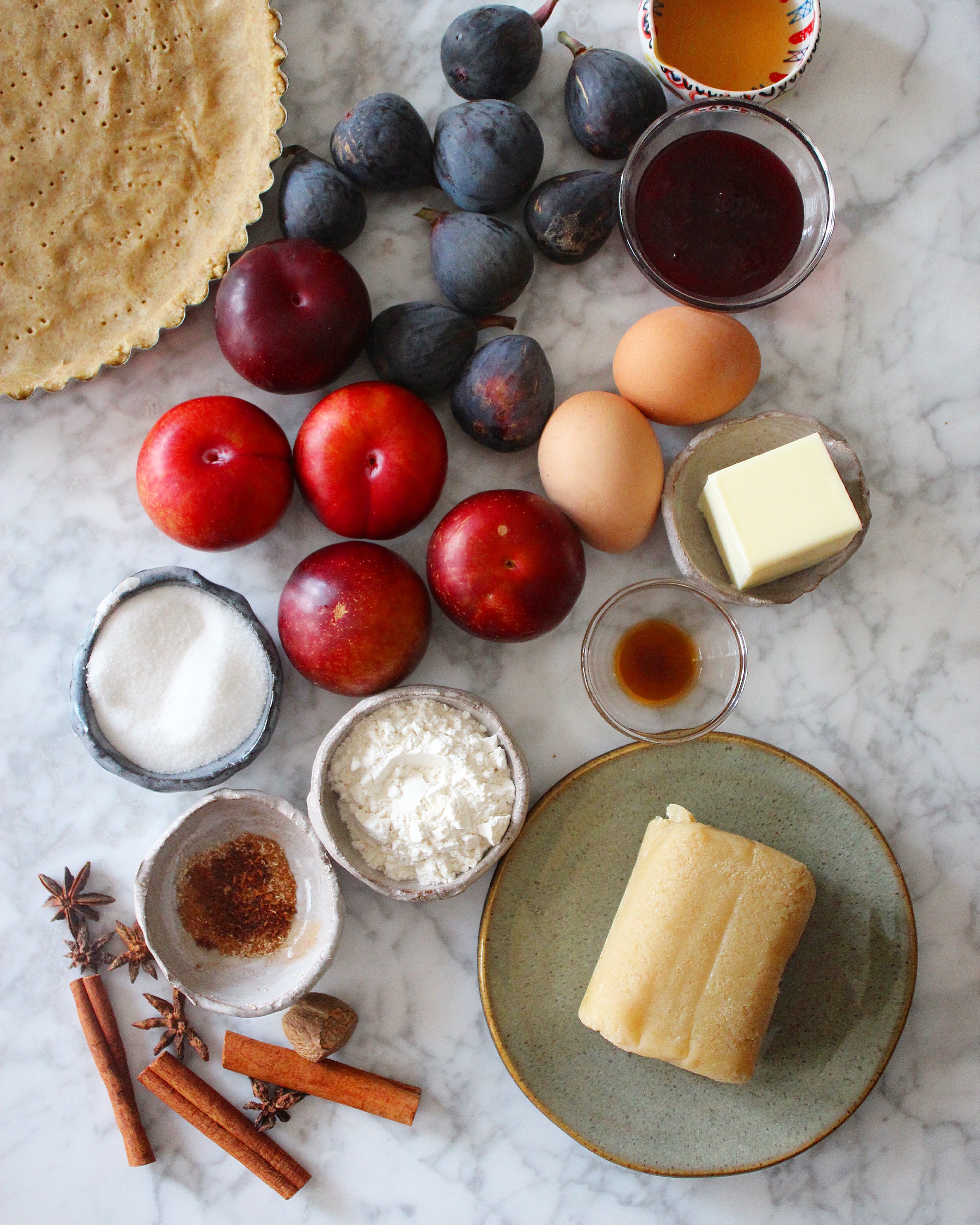 Frangipane Tart with Fig & Plums by Amisha Gurbani , San Francisco, CA ...