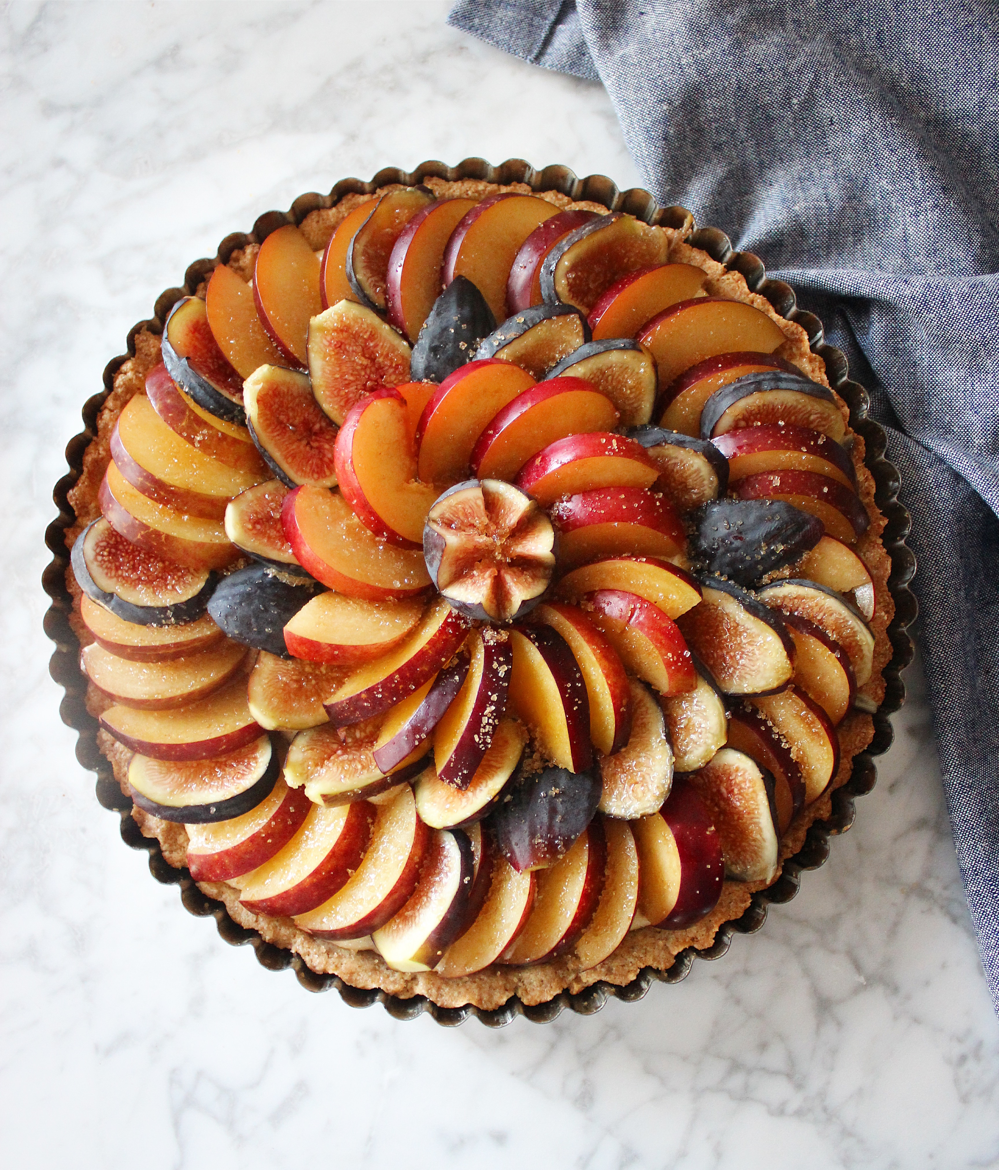 Frangipane Tart with Fig & Plums by Amisha Gurbani , San Francisco, CA ...