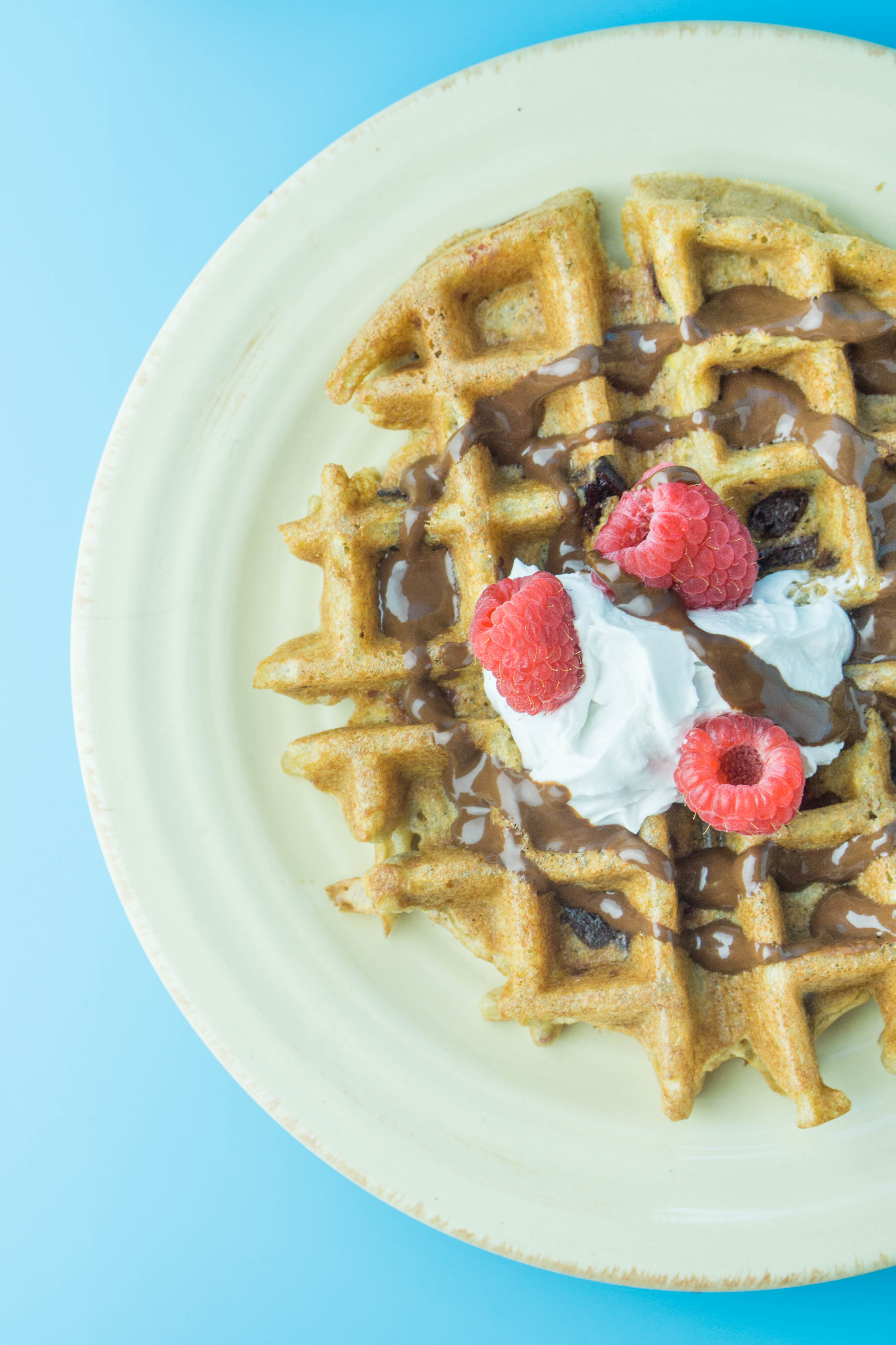 Raspberry Chocolate Belgian Waffles by wakeuptowaffles, Minneapolis ...