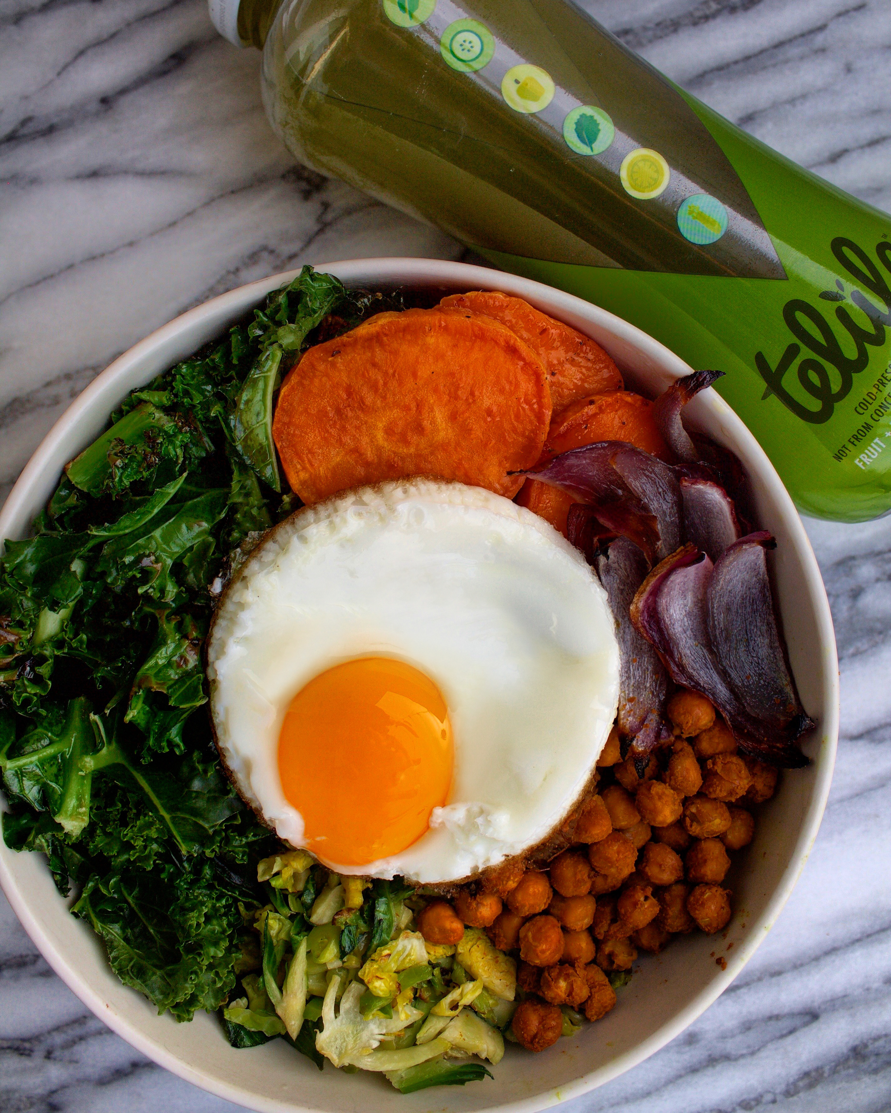 Savory Greens Bowl Paired With Telula Green Zing by Nicole Cogan , Los ...