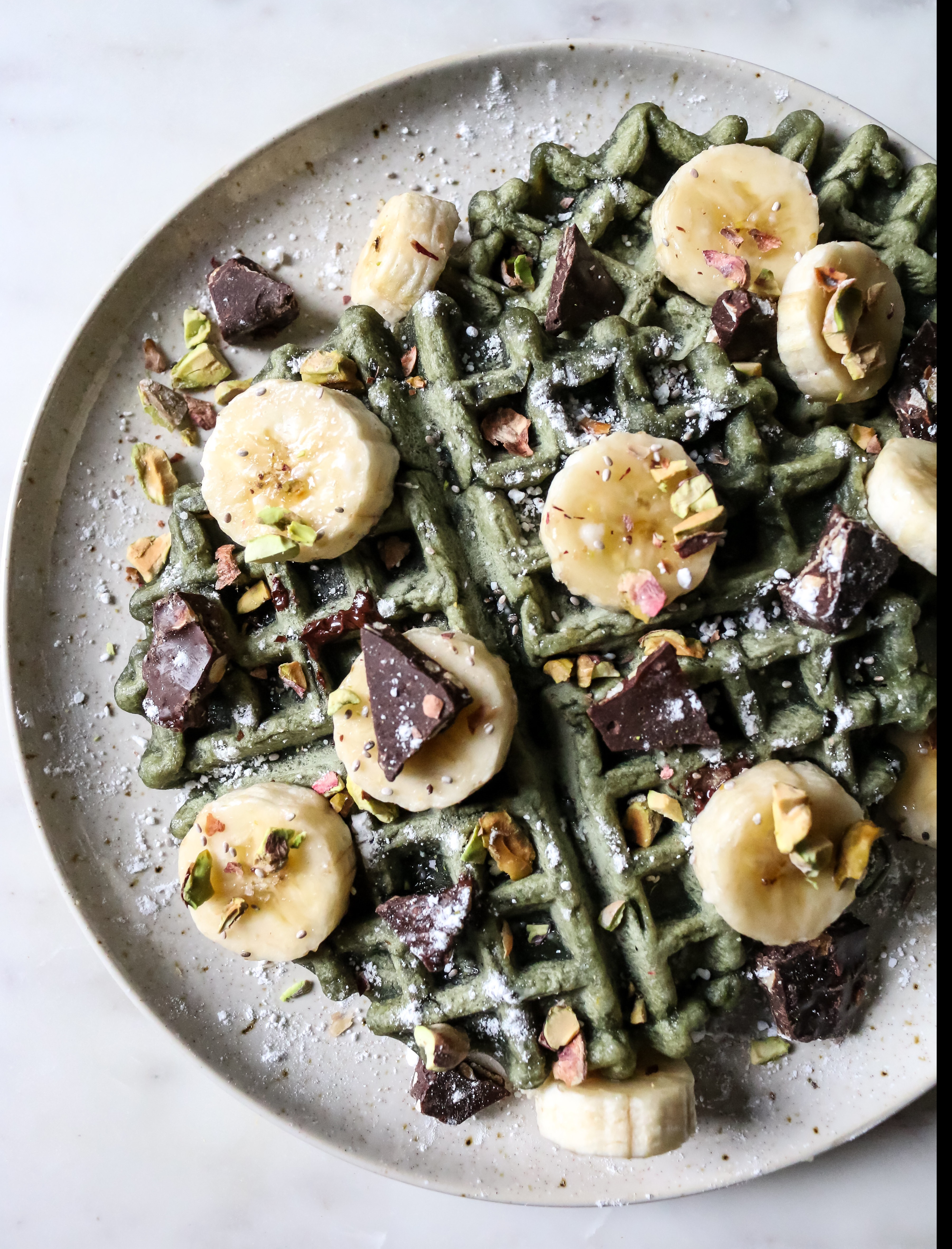 Matcha Waffles Recipe | The Feedfeed